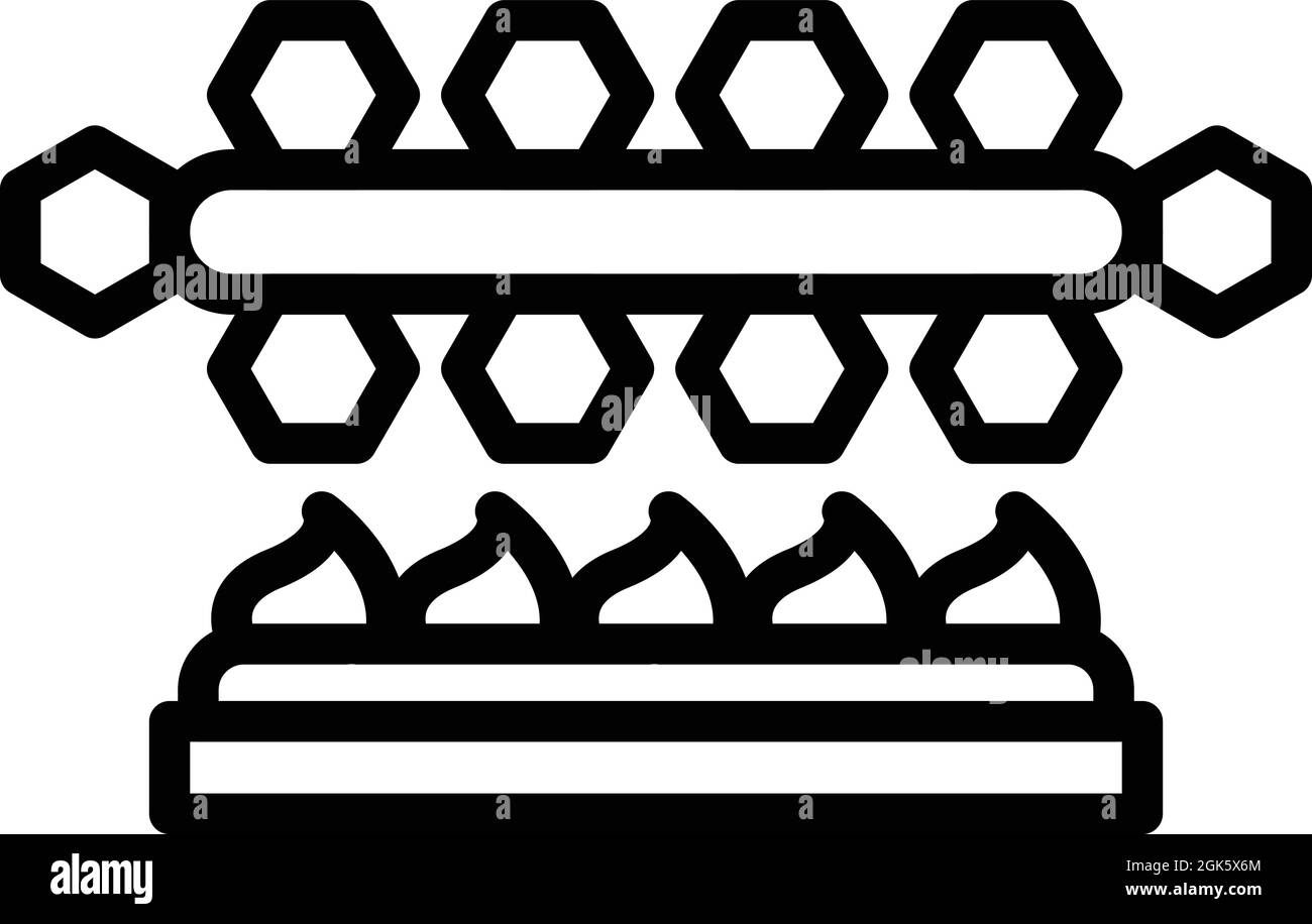 Manufacturing control icon outline vector. Manufacture machine ...