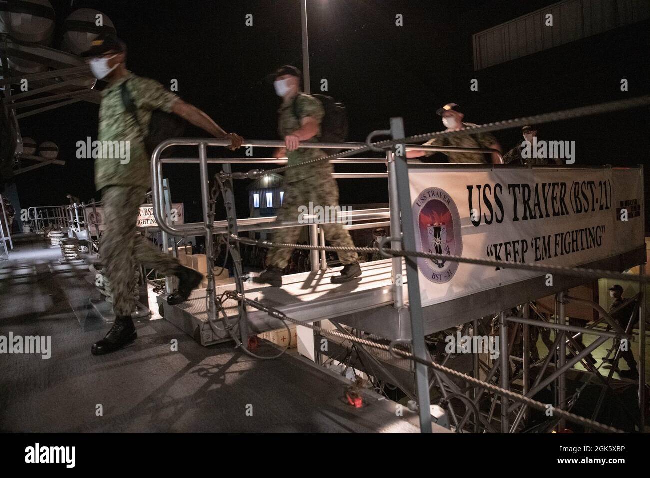 Recruits enter the Battle Stations training facility at Recruit ...
