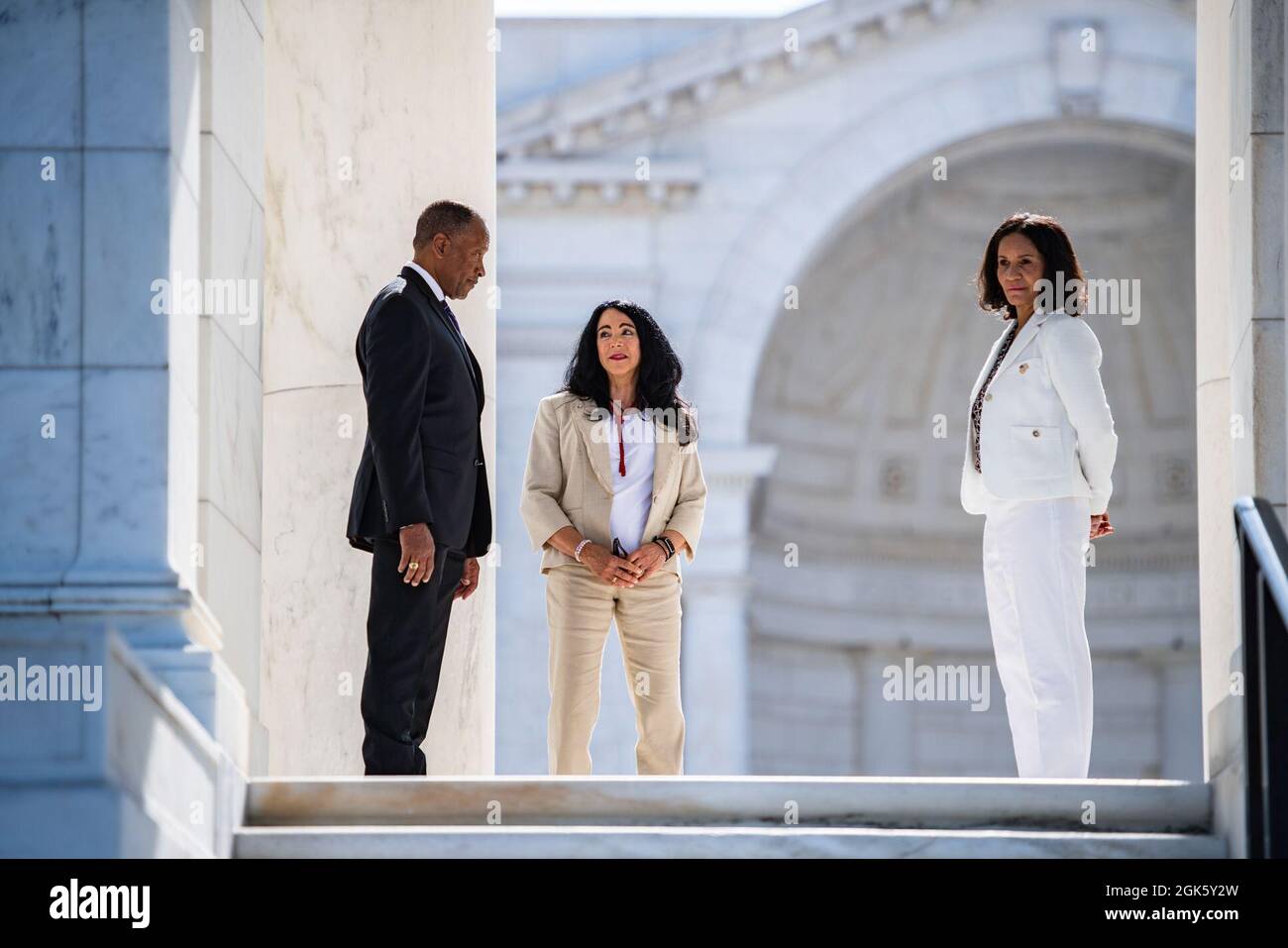 Donald W. Washington (left), director, United States Marshals Service ...