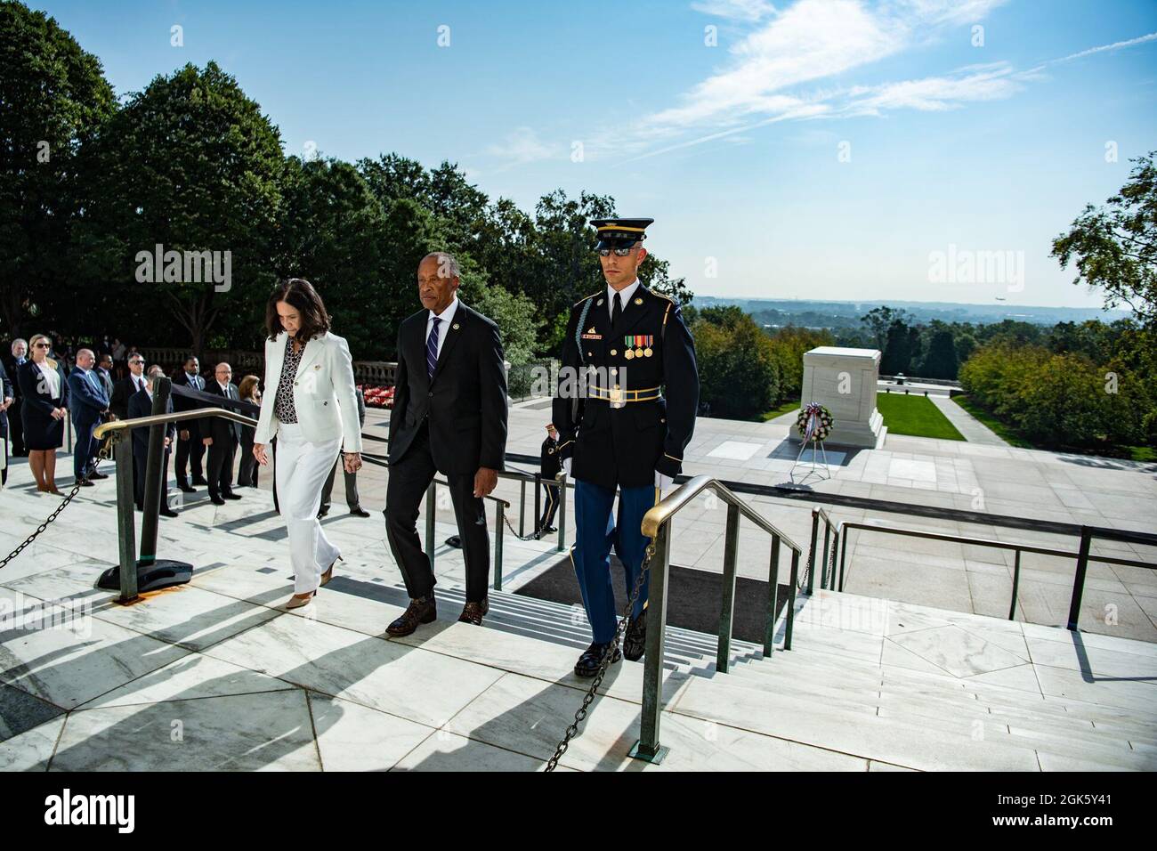 Donald W. Washington (center), director, United States Marshals Service ...