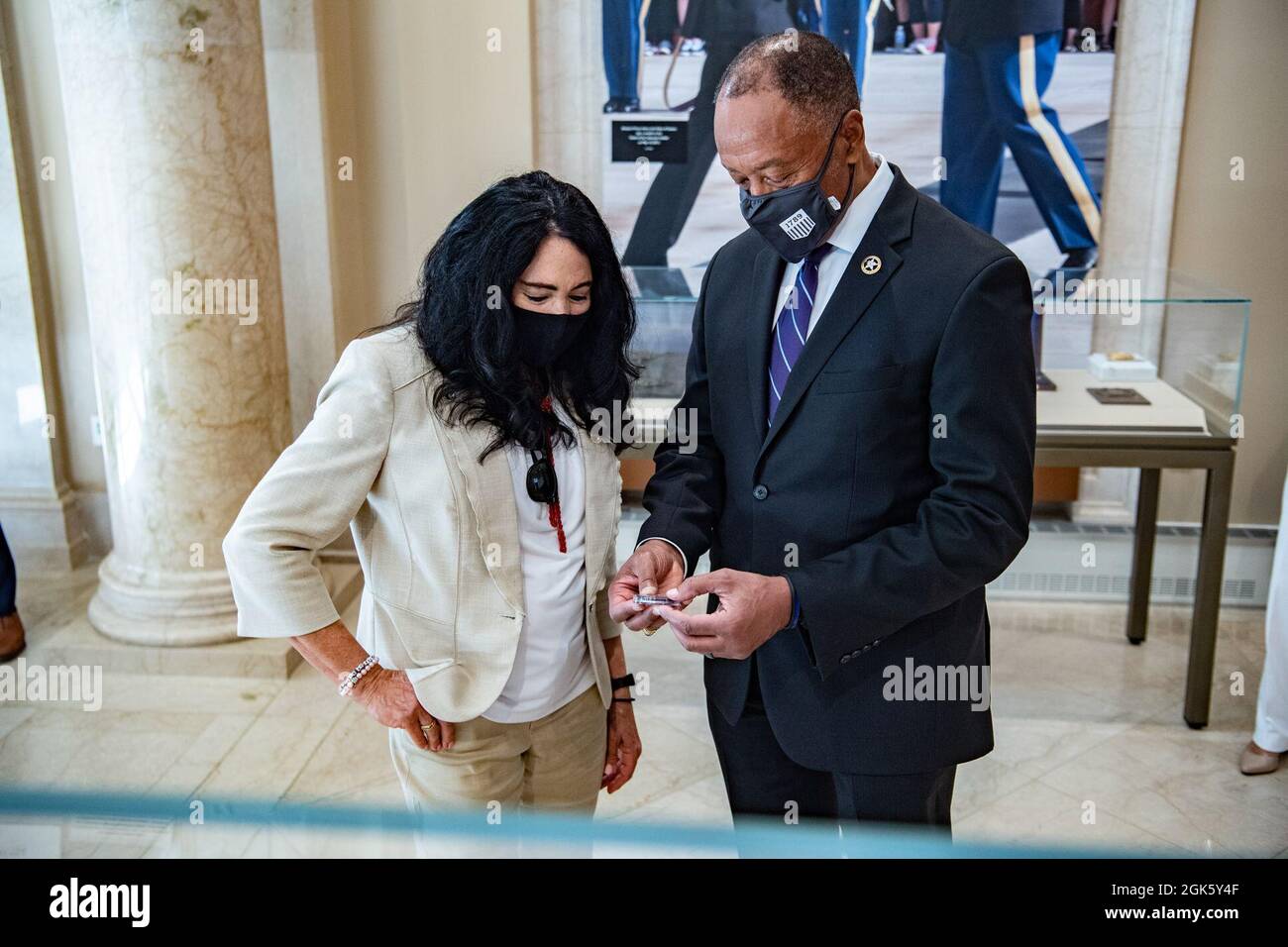 Donald W. Washington (right), director, United States Marshal Service ...