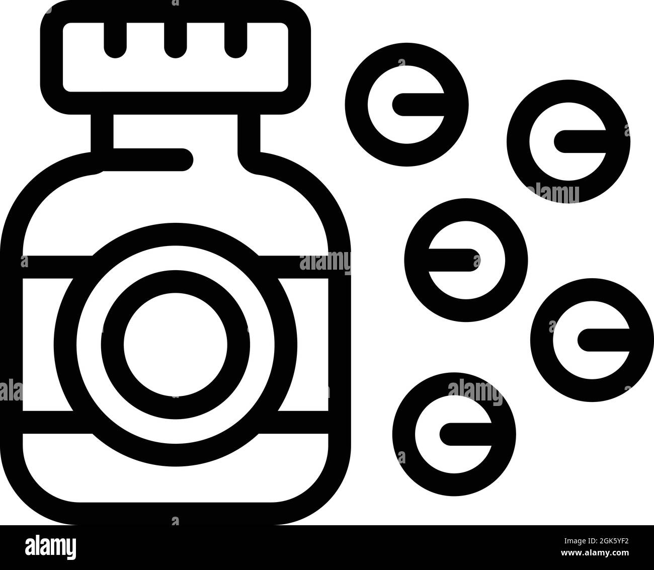 Contraceptive pills icon outline vector. Birth control. Oral ...