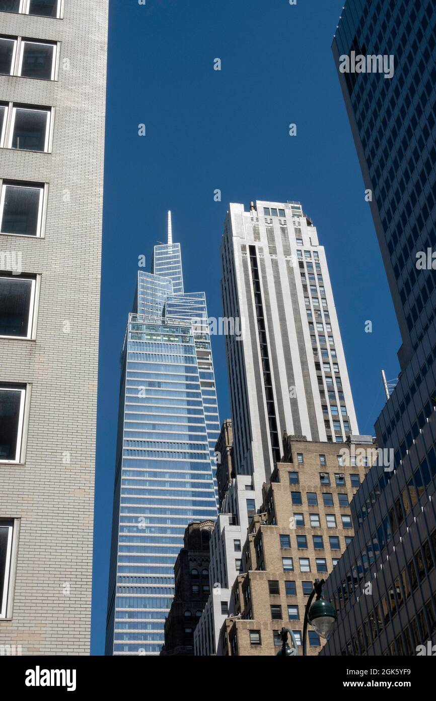 One Vanderbilt and 275 Madison Avenue Shot from Below, NYC, 2021, USA ...