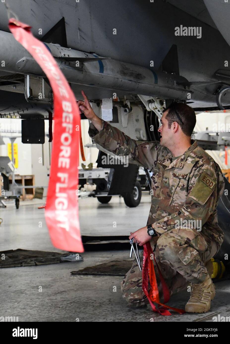 Staff Sgt. Randy Burlingame, 104th Civil Engineering Squadron explosive ...
