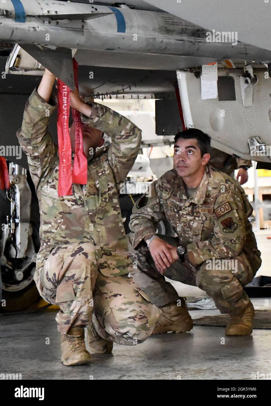 Senior Airman Josh Torres, 104th Civil Engineering Squadron explosive ...