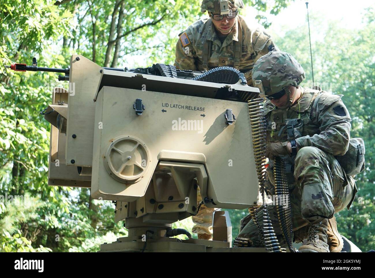 Soldiers from 1st Battalion, 109th Infantry Regiment, 2nd Infantry ...