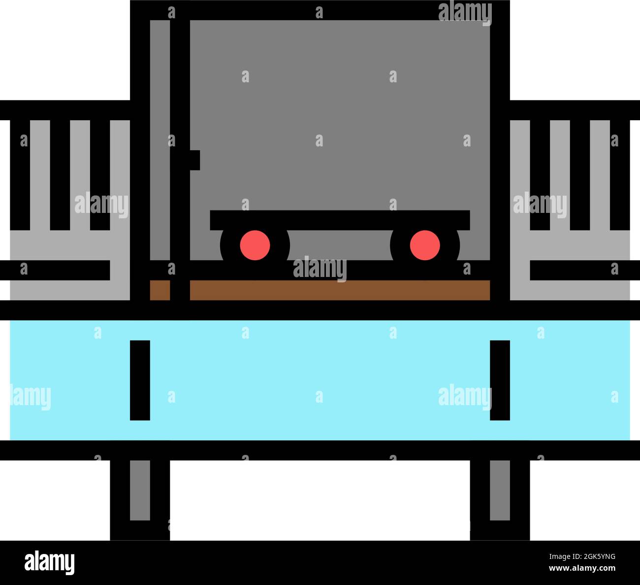 bulk handling system color icon vector illustration Stock Vector Image ...