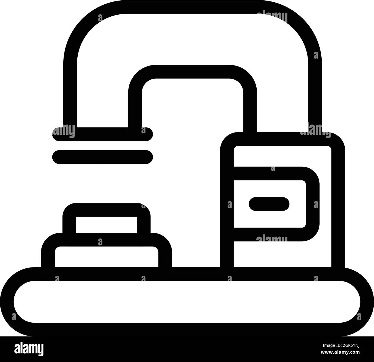 Lab microscope icon outline vector. Laboratory research. Medical test ...