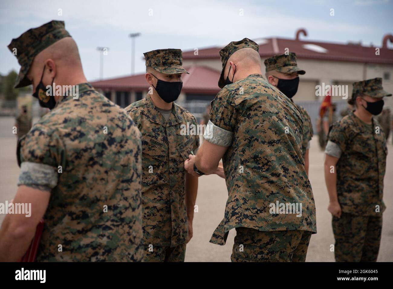 U.S. Marine Corps Gunnery Sgt. Edward Roacho, the operations chief with ...
