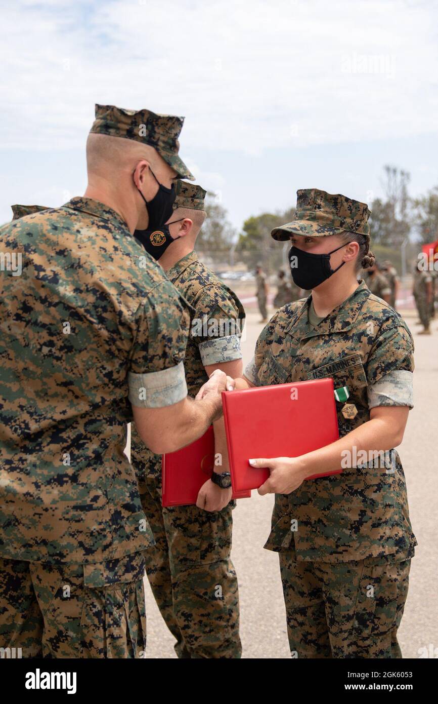 U.S. Marine Corps Sgt. Libby Dewal, a platoon sergeant with 1st ...