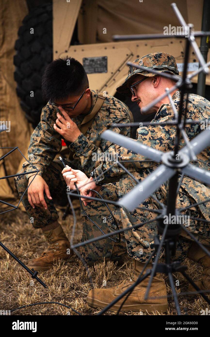 U.S. Marine Corps Cpl. Christopher K. Cox, an electronic intelligence ...