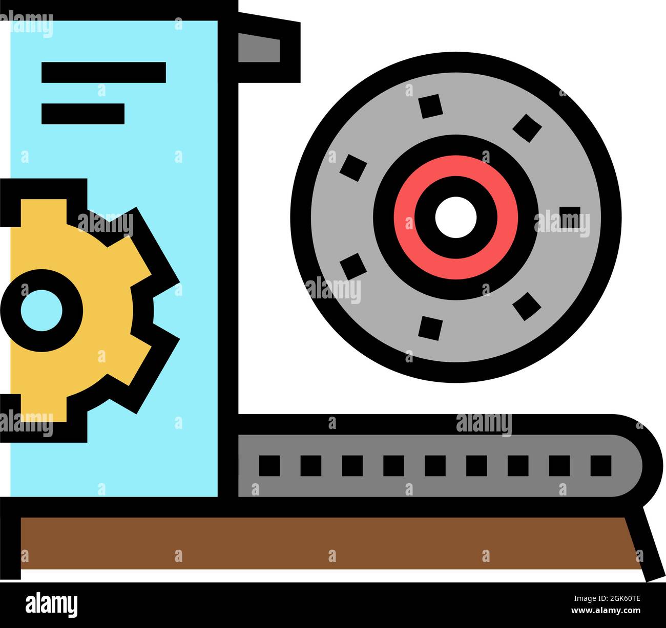 equipment and parts fabrication color icon vector illustration Stock ...