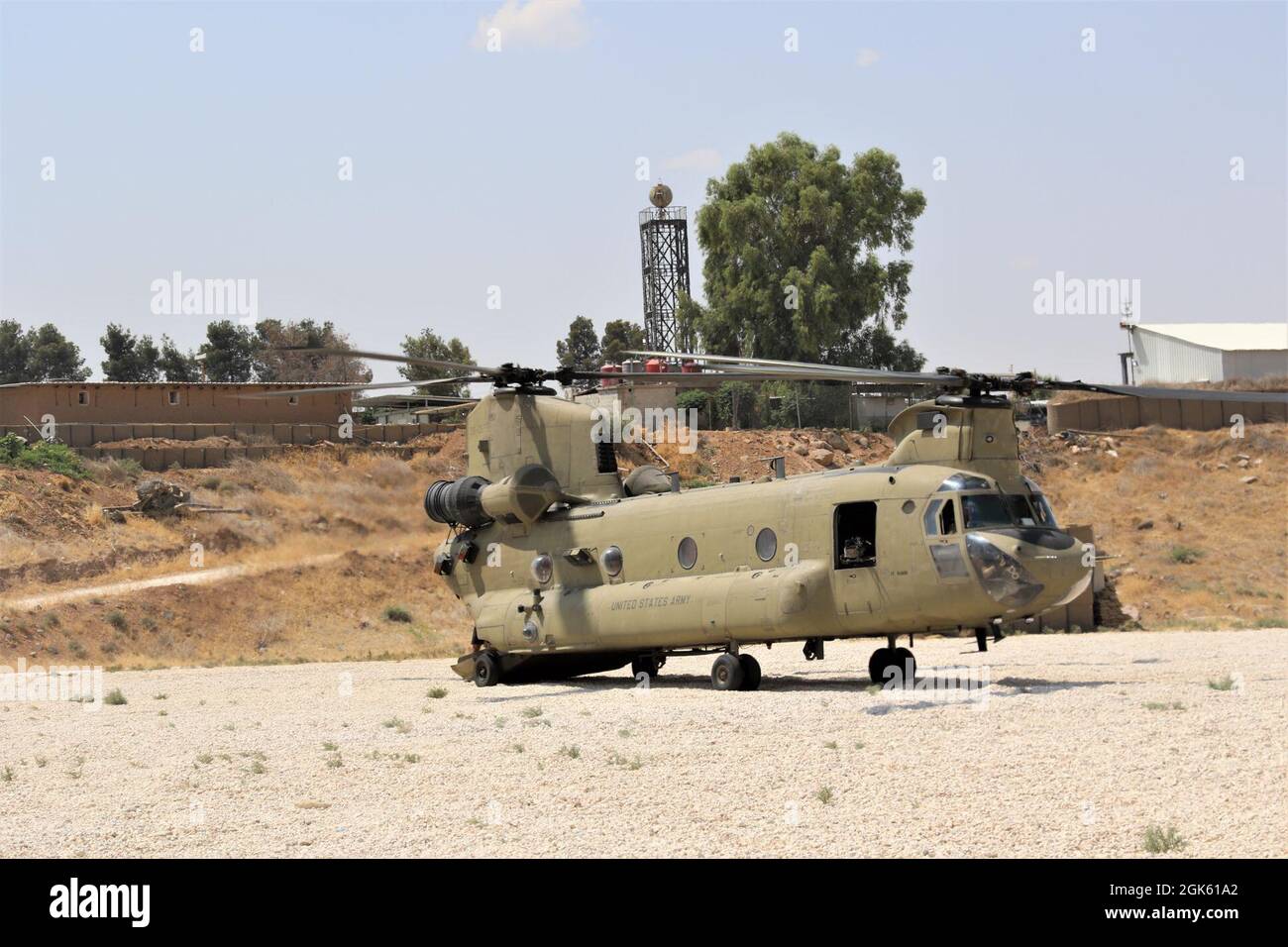 A Task Force Phoenix CH-47 Chinook helicopter from B Company, 1st ...