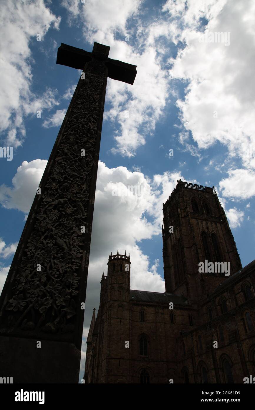 Durham catherdral cross Stock Photo - Alamy