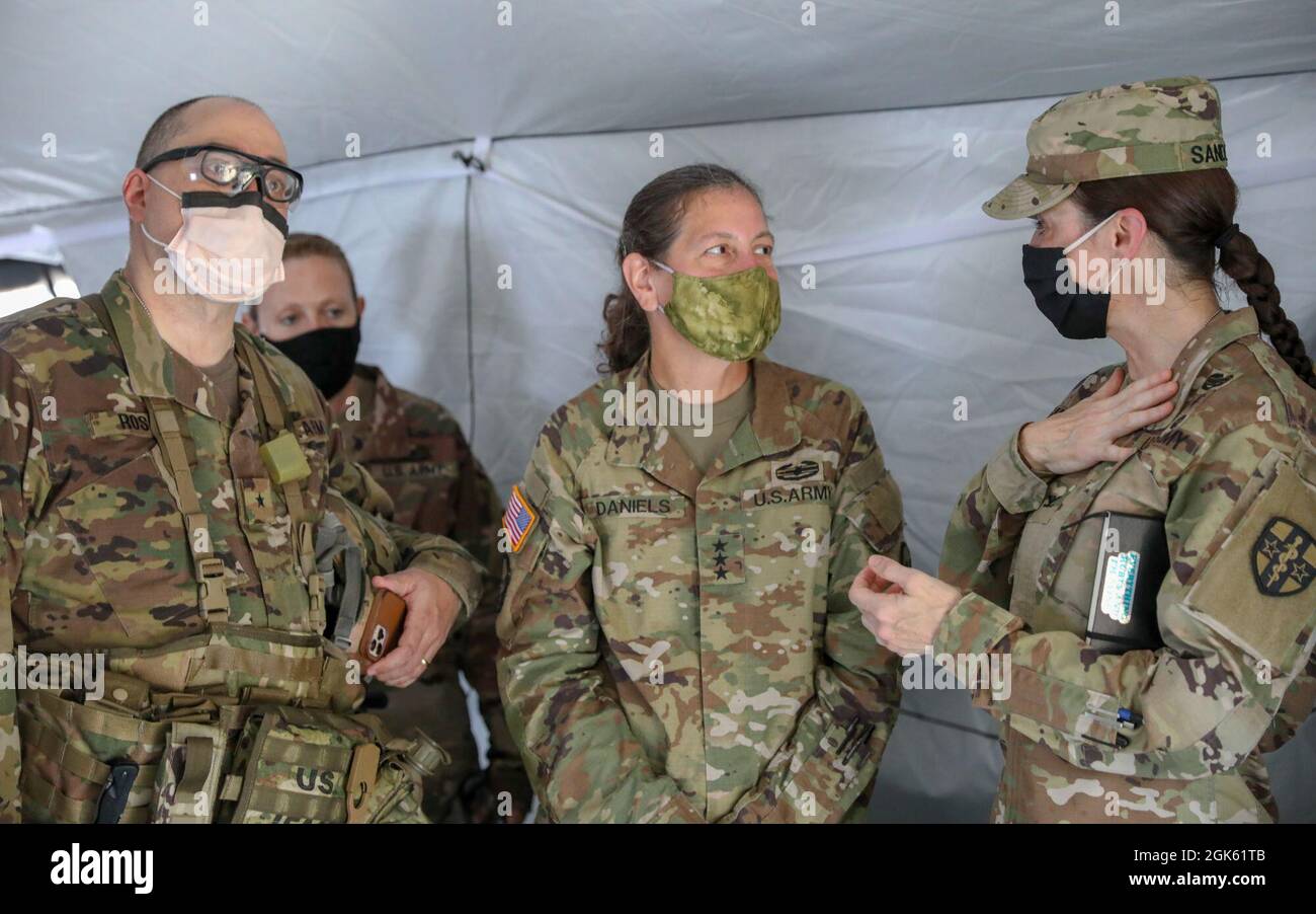 Brig. Gen. Nelson Rosen, Lt. Gen Jody Daniels, Chief of the Army ...