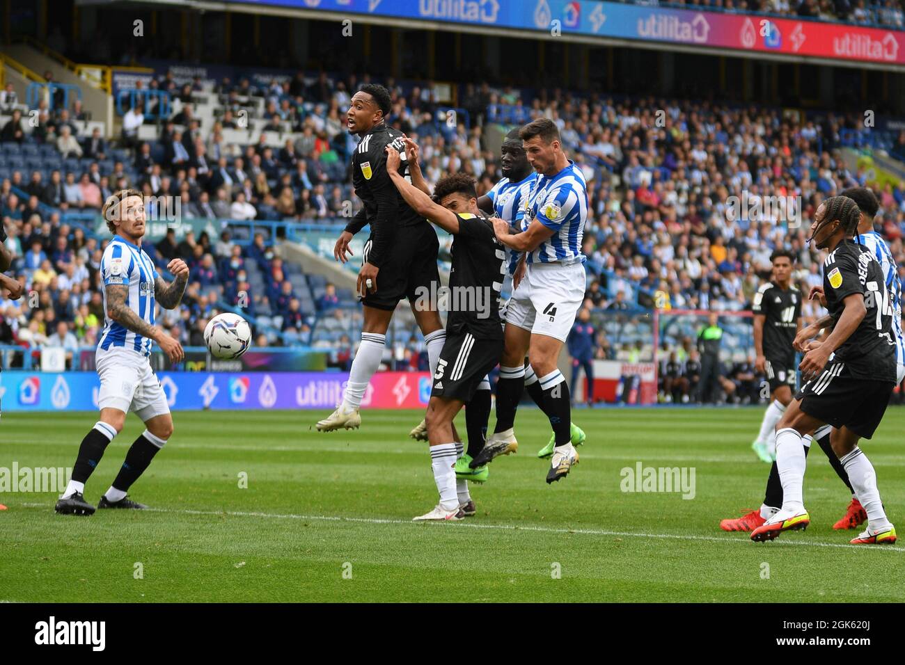 Huddersfield Town's Matty Pearson scores a header deep into the first ...