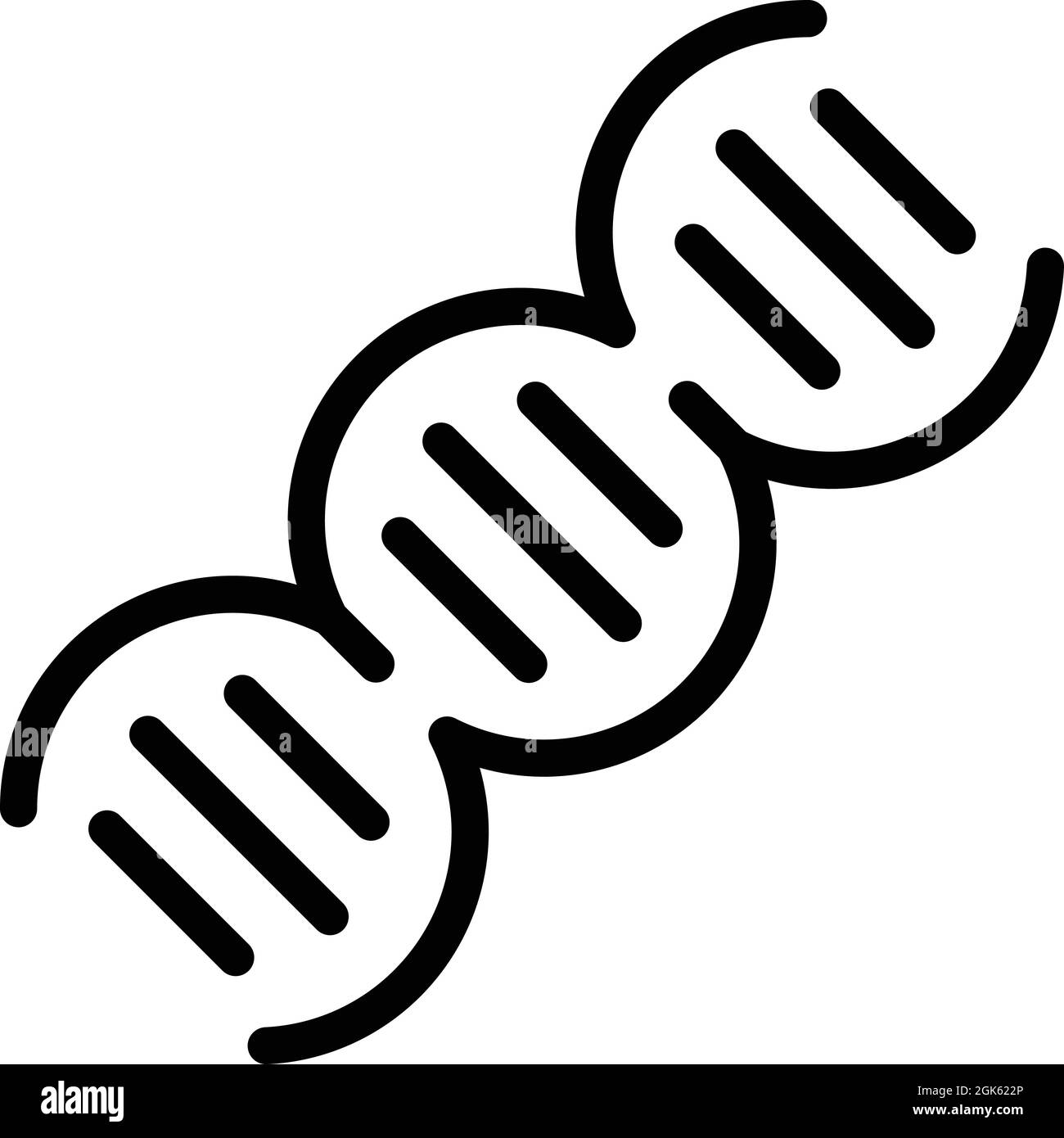 Dna chain icon outline vector. Genetic structure. Healthy human Stock ...