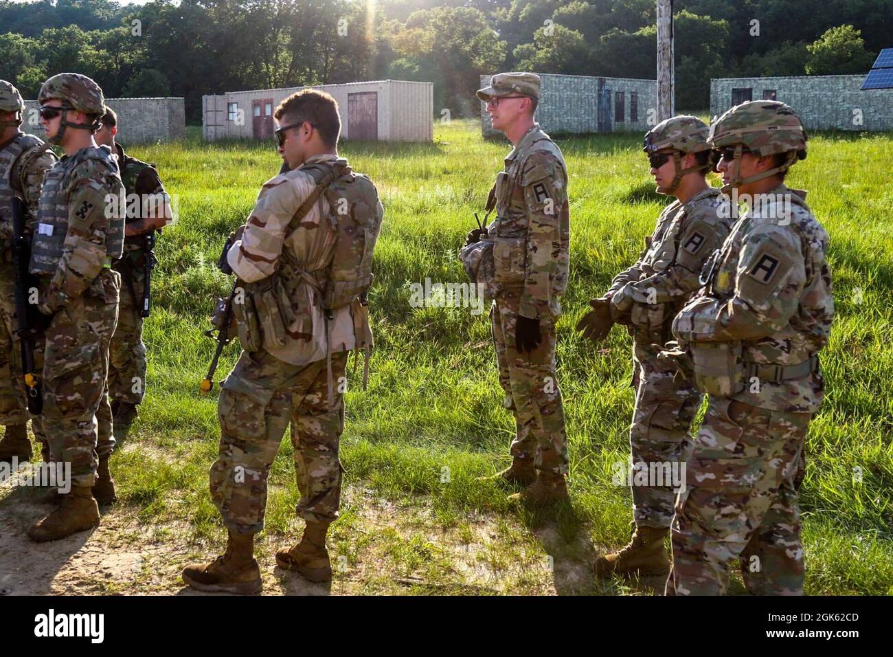 Observer coach/trainers with 4th Cavalry Multi-Functional Training ...