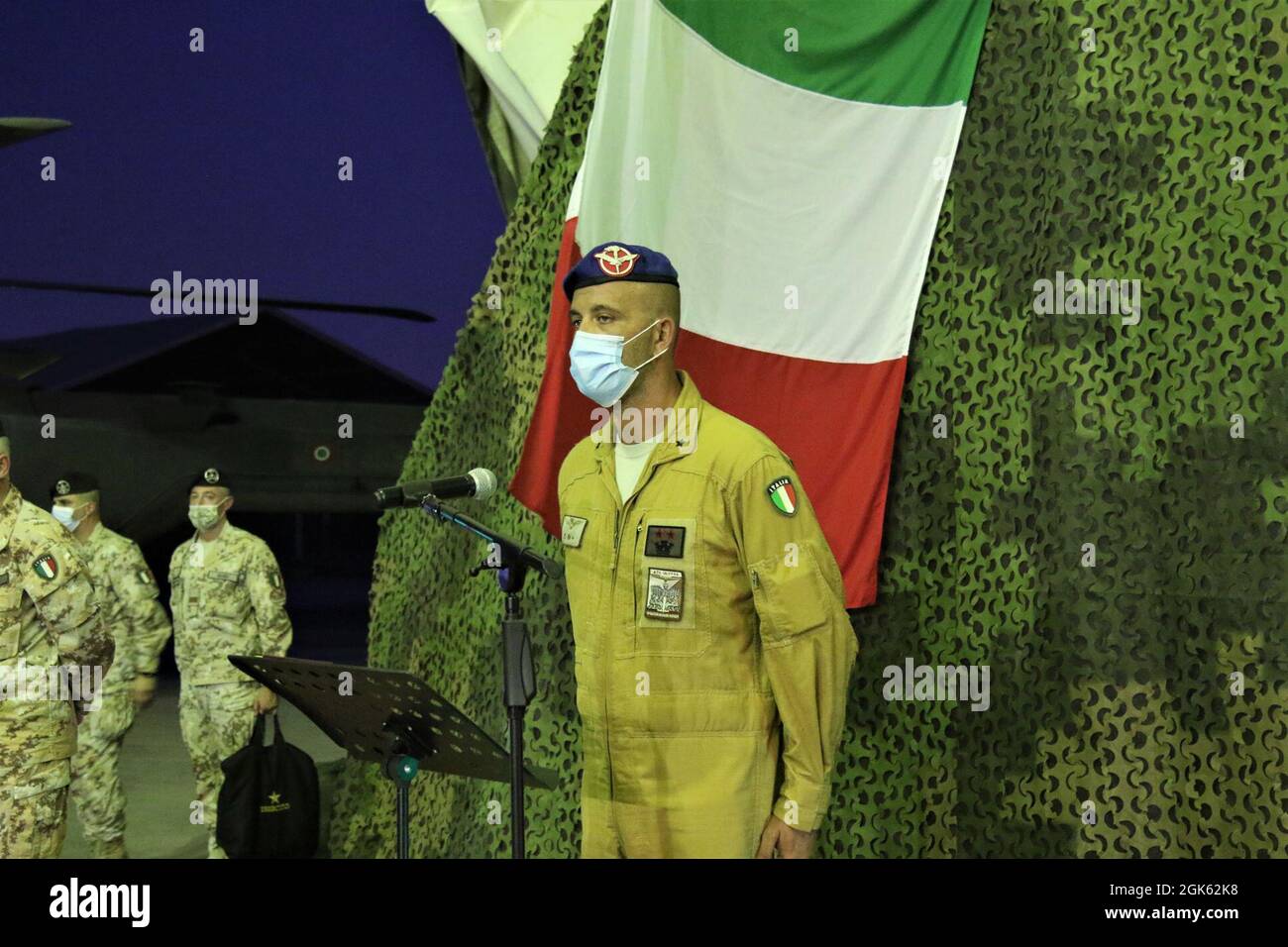 Incoming commander Lt. Col. Mario Giorgi, from the Italian Army's Task ...