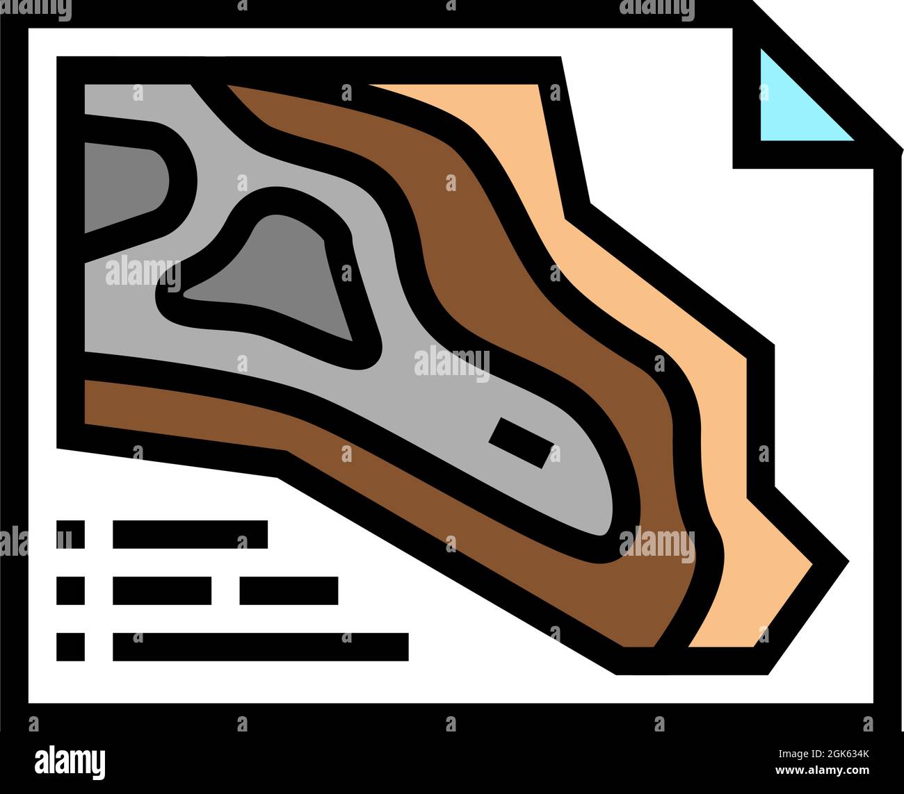 engineering and design quarry mining color icon vector illustration ...