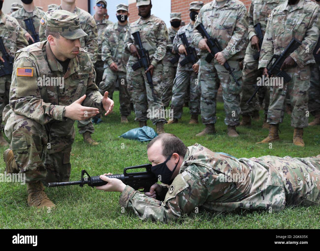 1st Lt. Timothy Barile, executive officer, Headquarters and ...