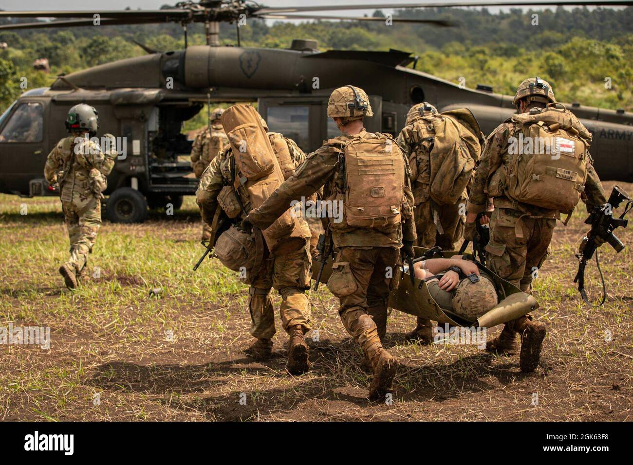 U.S. Army Soldiers with Task Force Warrior conduct a notional medical ...