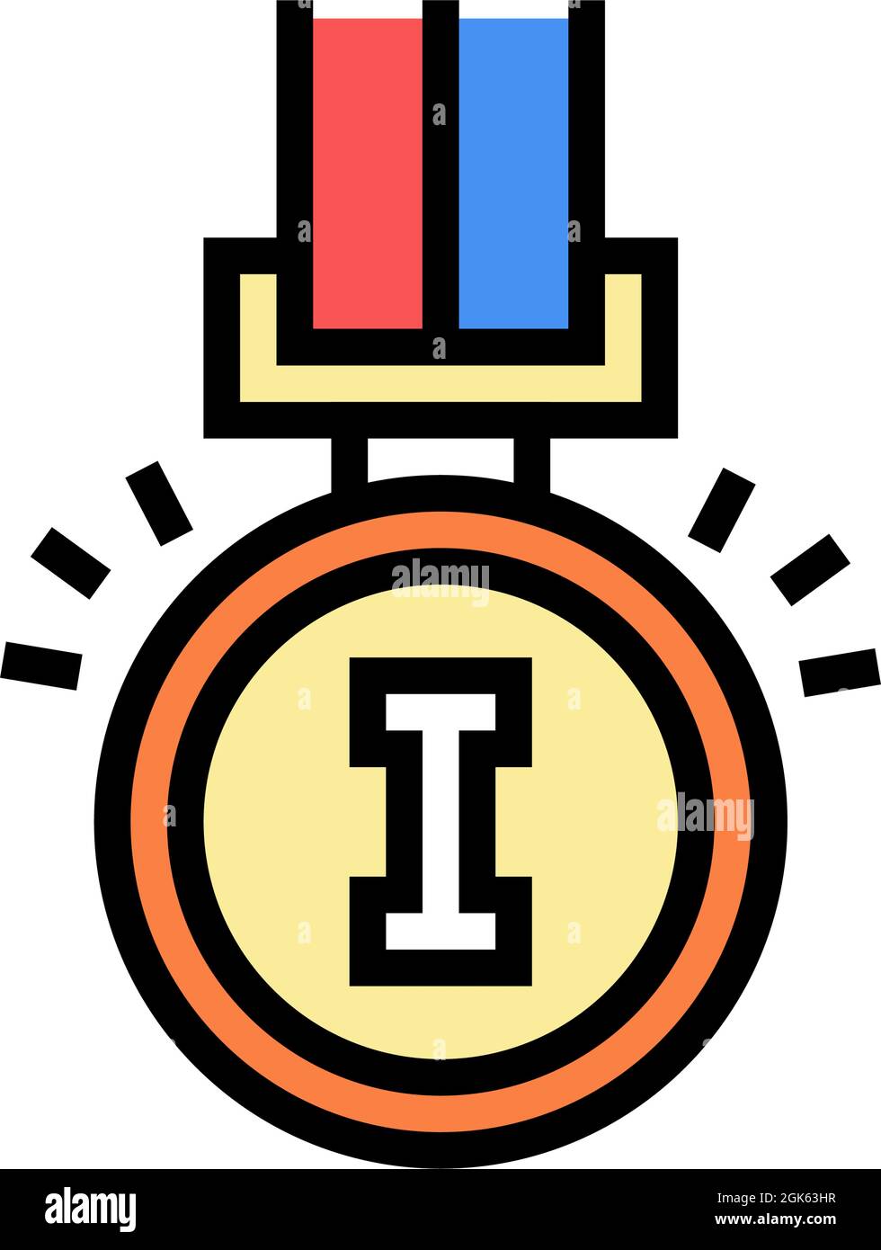 champion award color icon vector illustration Stock Vector Image & Art ...