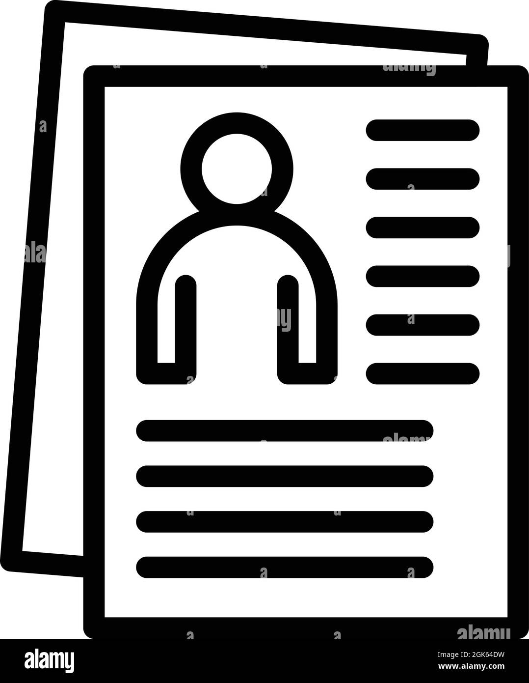 Patient archive icon outline vector. Medical record. Health history ...