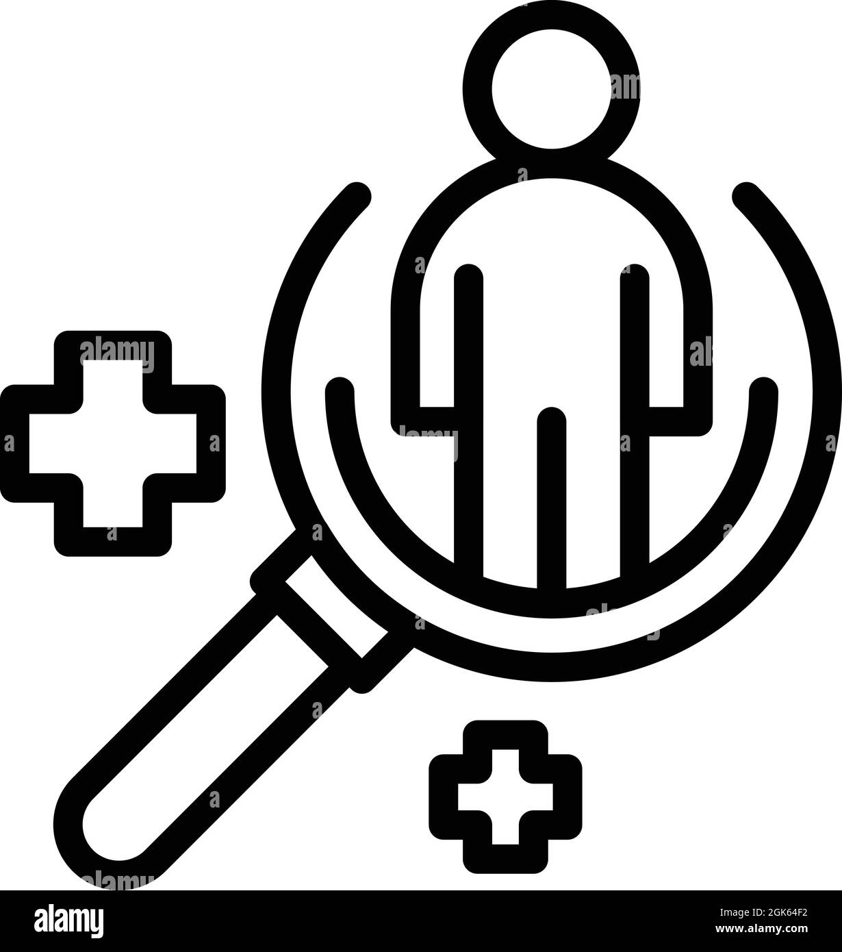 Patient examination icon outline vector. Doctor treatment. Health ...