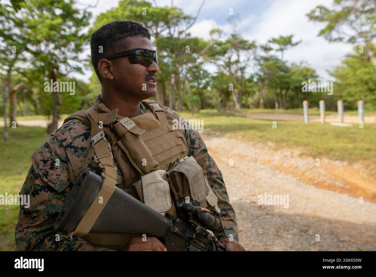 U.S. Marine Corps Cpl. James Mudmala, an administrative specialist with ...