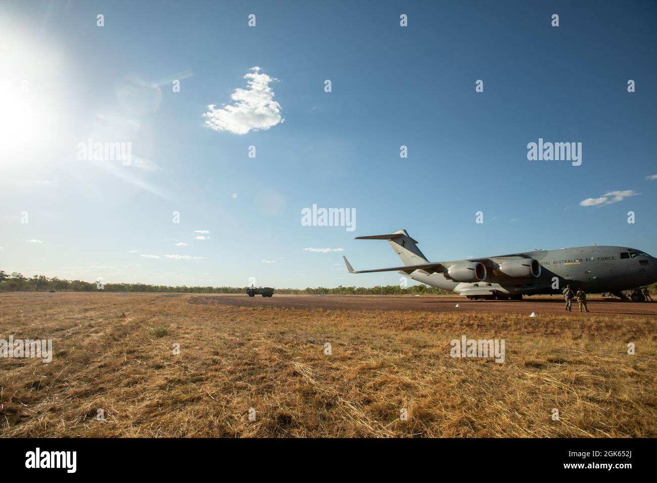 U.S. Marines with the High Mobility Artillery Rocket System platoon ...