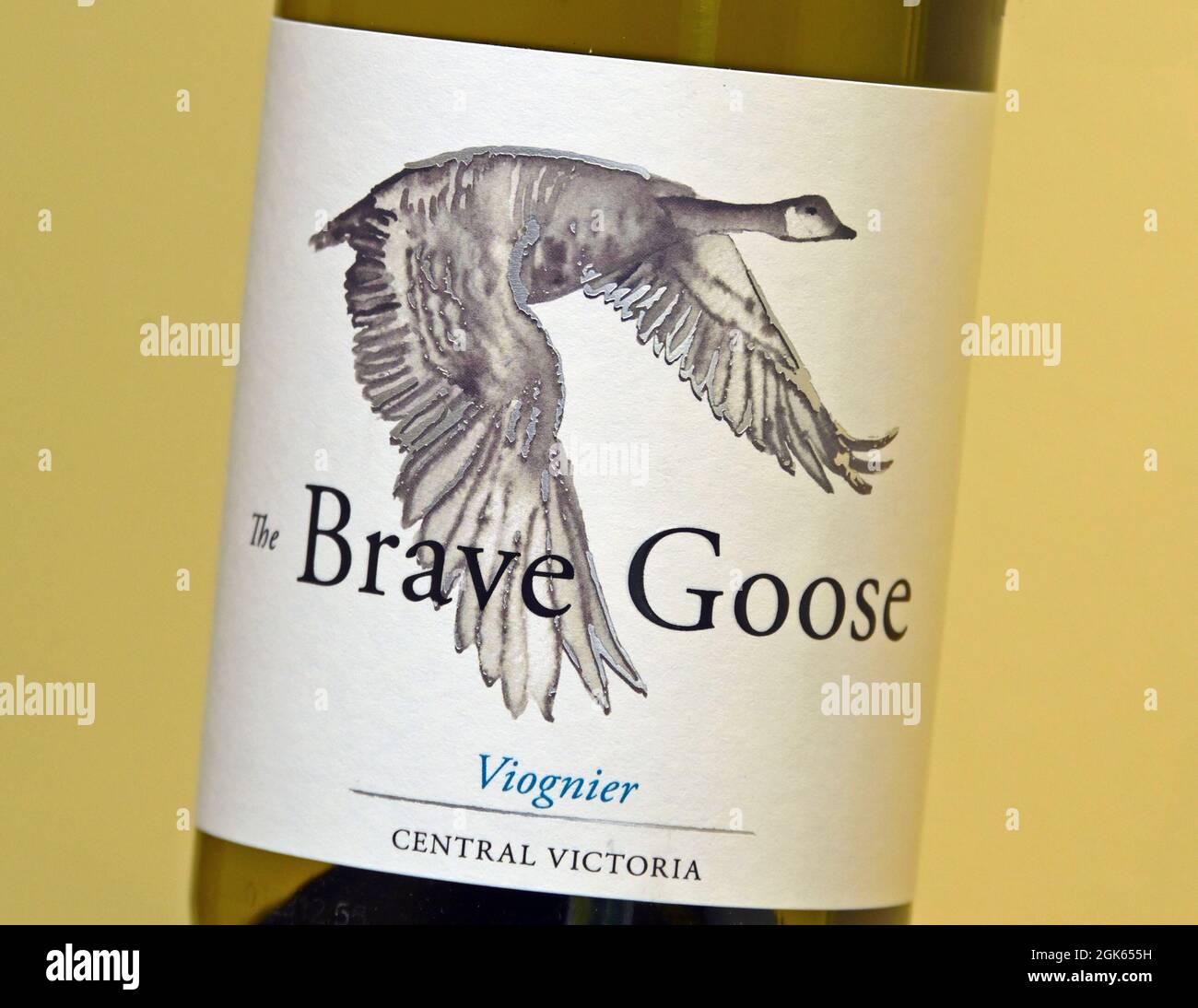 Wine label. The Brave Goose. NIna Stocker. 2020. Central Victoria ...