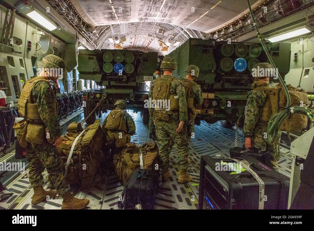 U.S. Marines with High Mobility Artillery Rocket Systems platoon ...