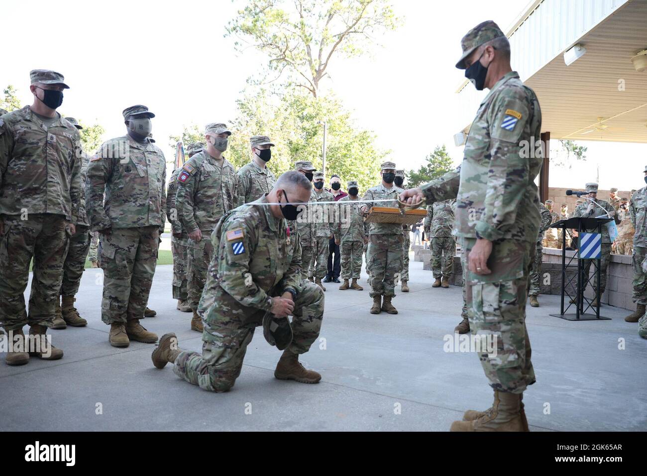 U.S. Army Col. Trent D. Upton, commander of 1st Armored Brigade Combat ...