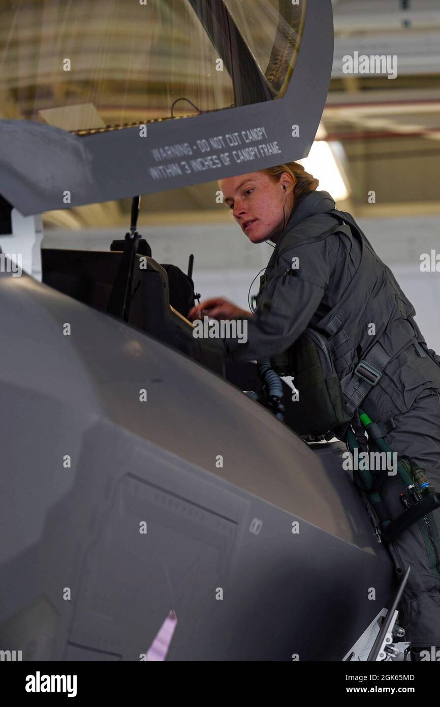 U.S. Air Force 1st Lt. Amanda Cannon, 58th Fighter Squadron F-35A ...