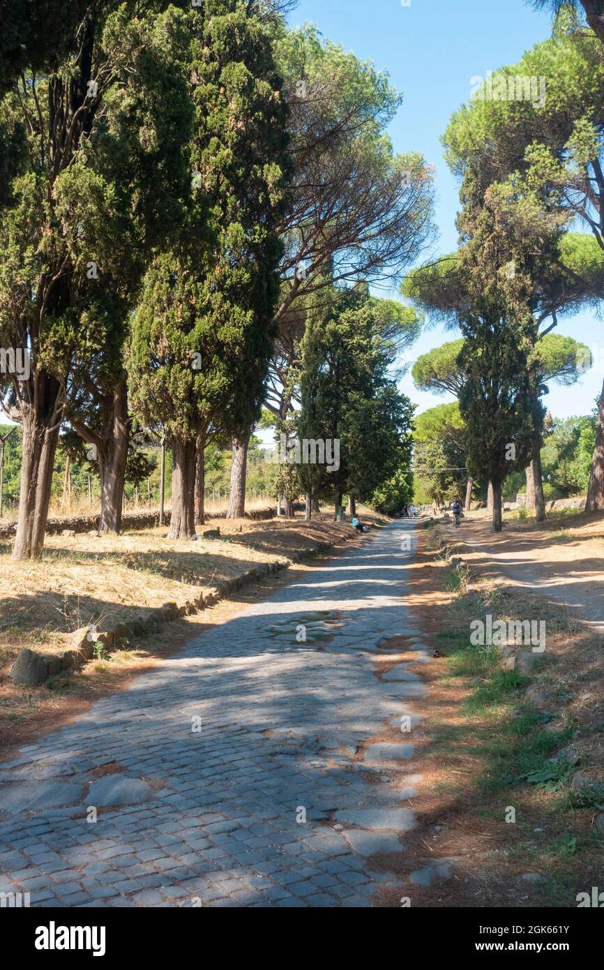 Rome, Italy - Ancient Appian Way Stock Photo - Alamy