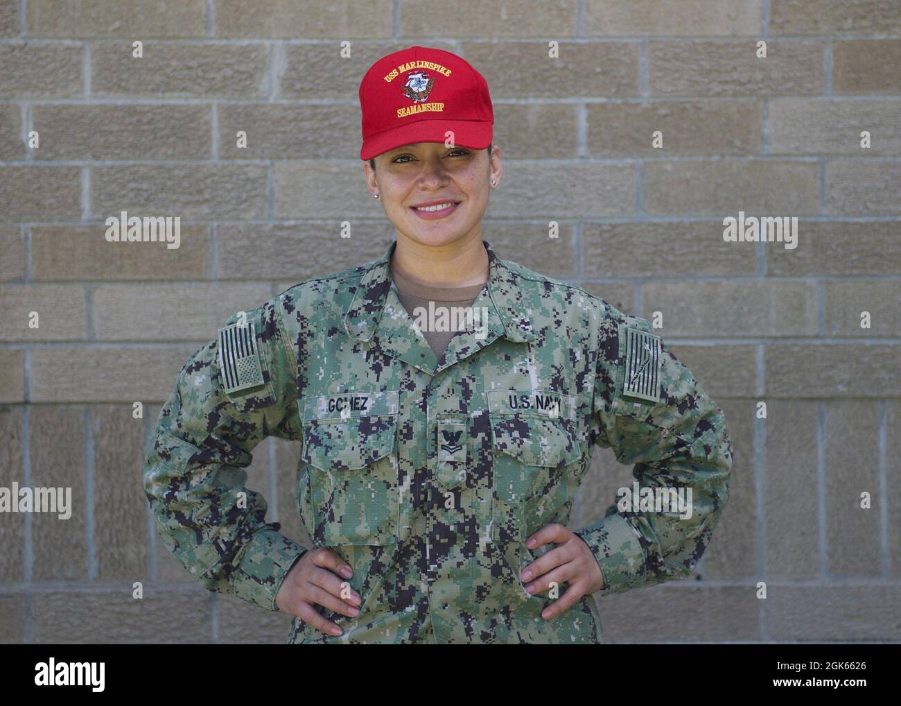 Logistics Specialist 2nd Class Hazel Gomez poses for a portrait photo ...