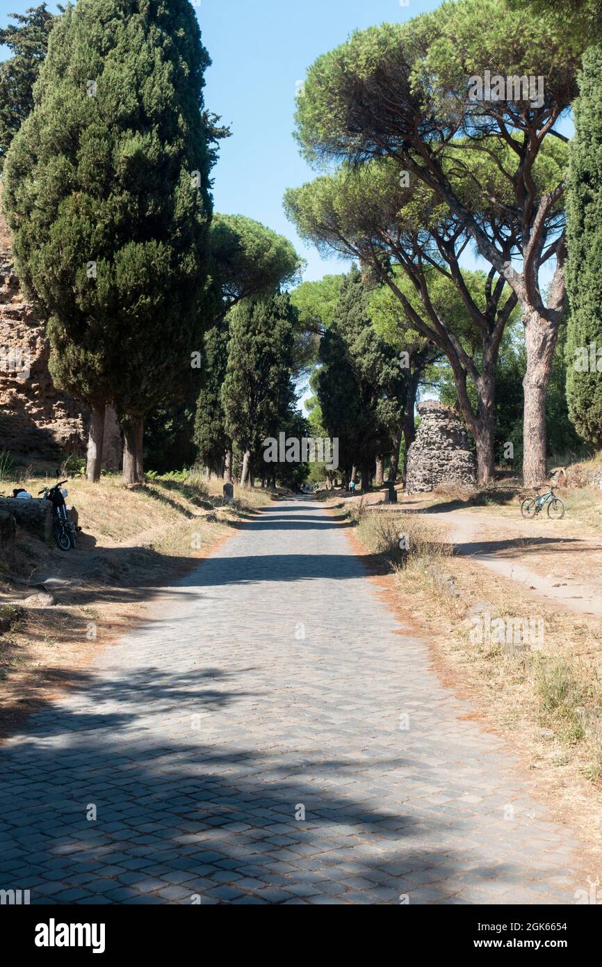 Rome, Italy - Ancient Appian Way Stock Photo - Alamy