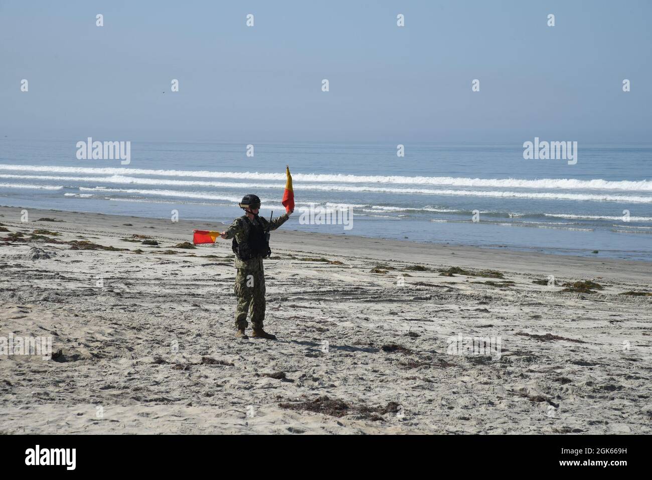 Boatswain's Mate Seaman Mark Auld, assigned to Beachmaster Unit 1 ...