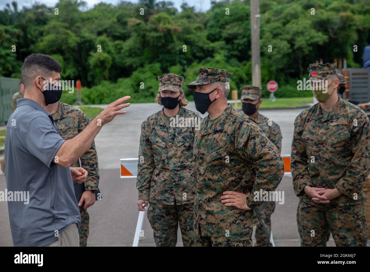 Mark Hashimoto, the Marine Forces Pacific Executive Director, speaks ...