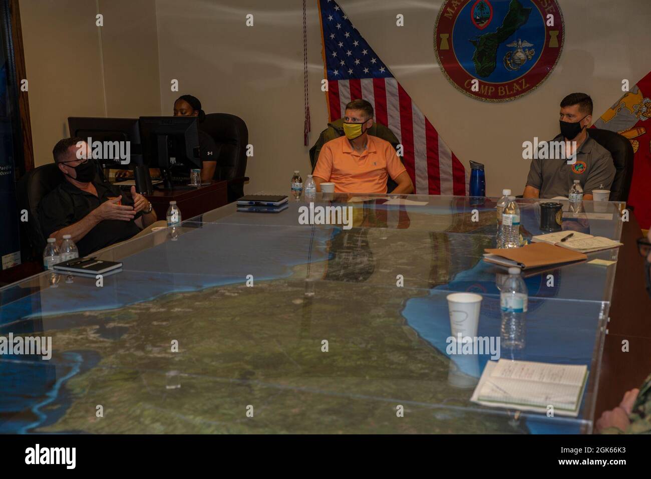 Mark Hashimoto, the Marine Forces Pacific Executive Director, speaks ...