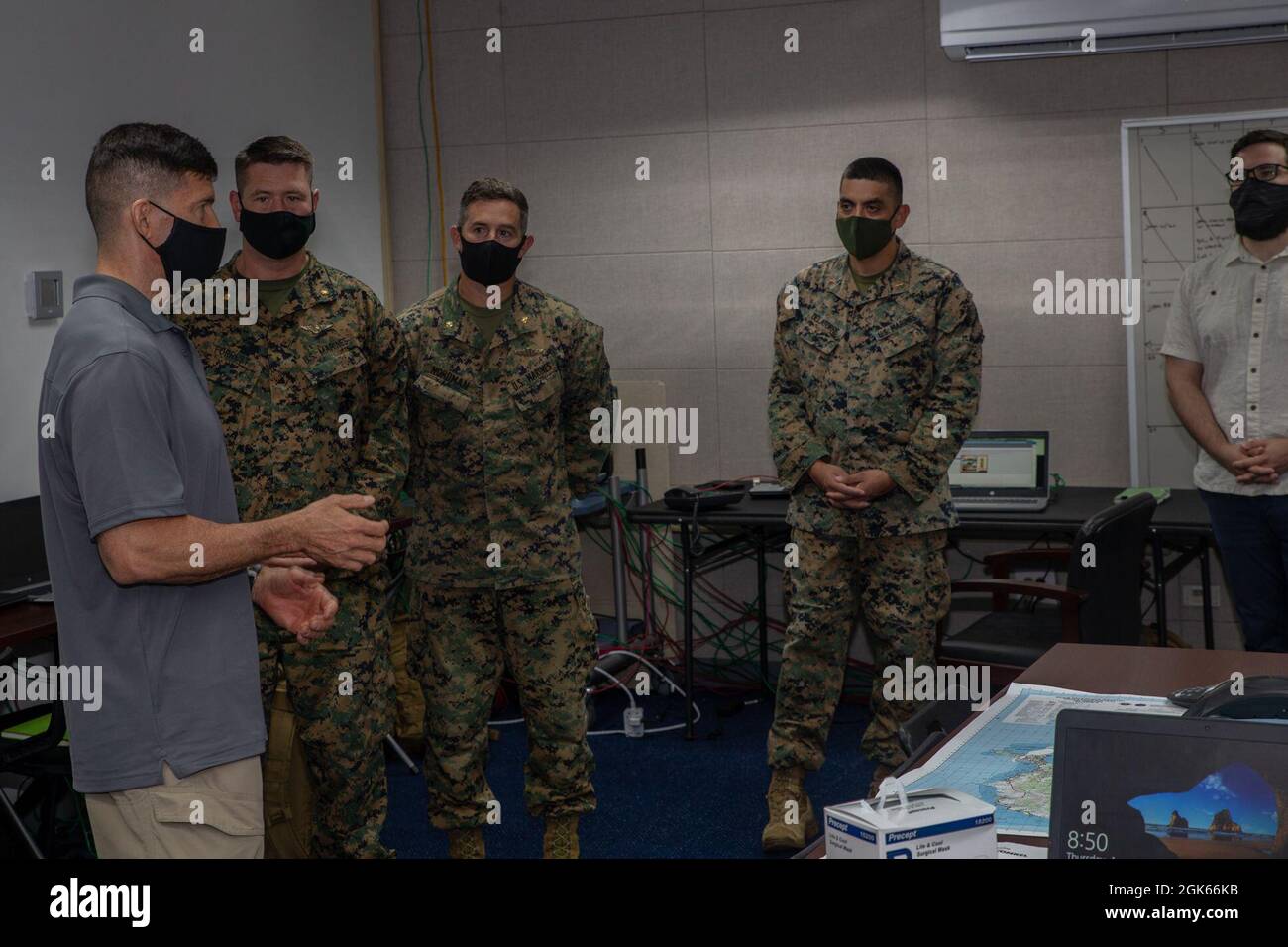 Mark Hashimoto, the Marine Forces Pacific Executive Director, speaks ...