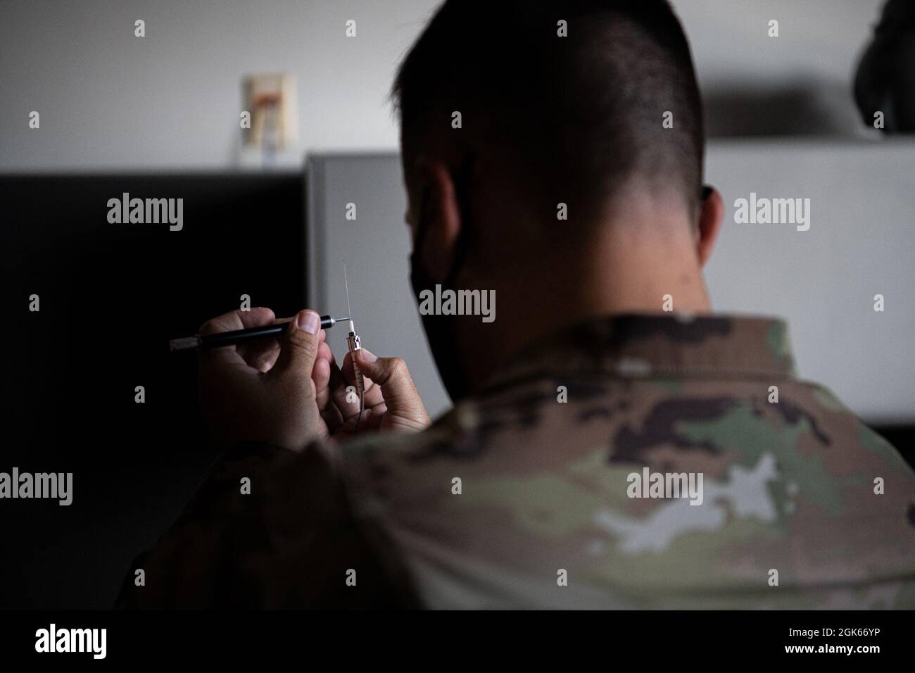 U.S. Air Force Col. David Wilson, 21st Mission Support Group commander ...