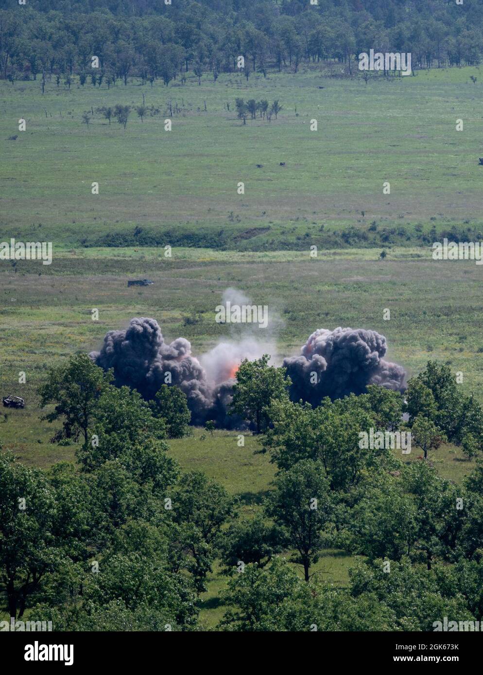 A 500-pound Joint Direct Attack Munition explodes on a target in the ...