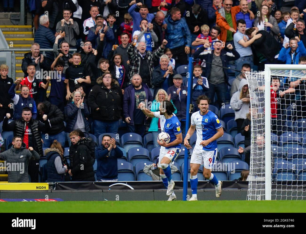 Blackburn's Ben Brereton-Diaz celebrates scoring Picture by Steve Flynn ...