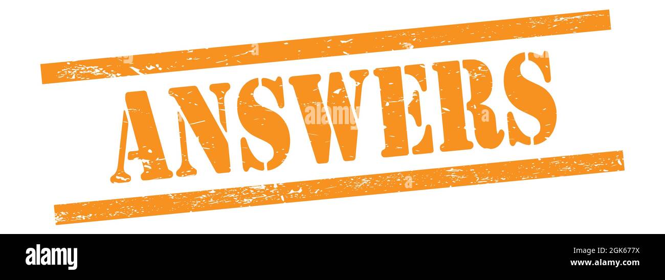 Answers stamp hi-res stock photography and images - Alamy