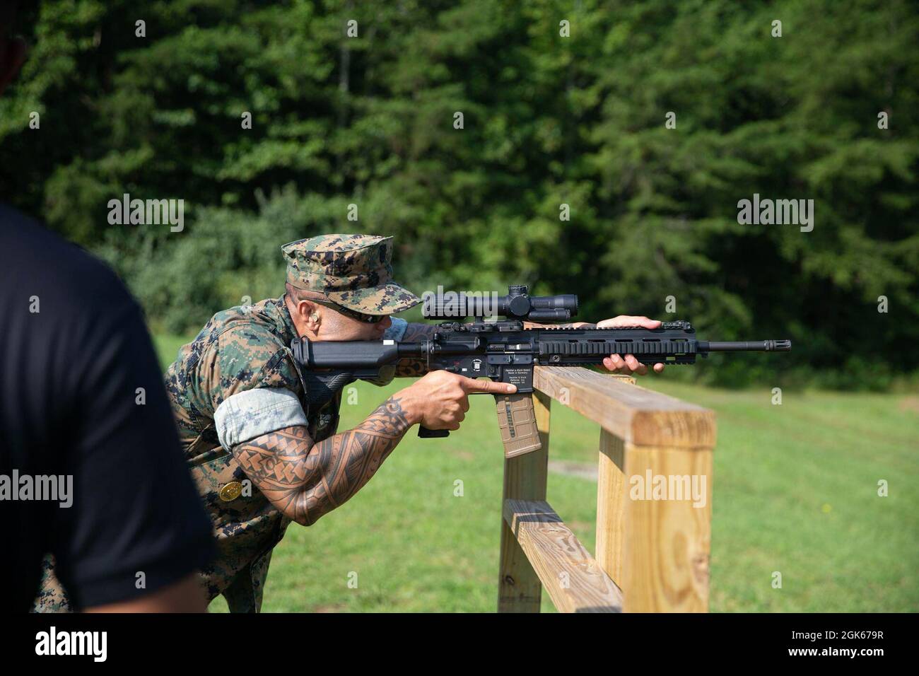 U.S. Navy Command Master Chief Christopher Rebana, the II Marine ...