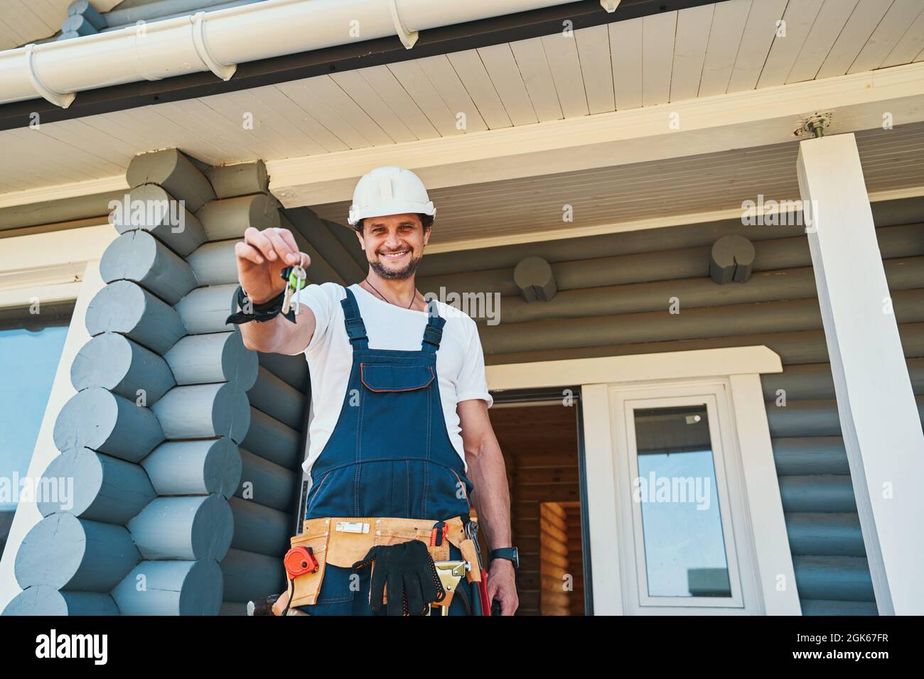 Caucasian male standing near entrance hi-res stock photography and ...