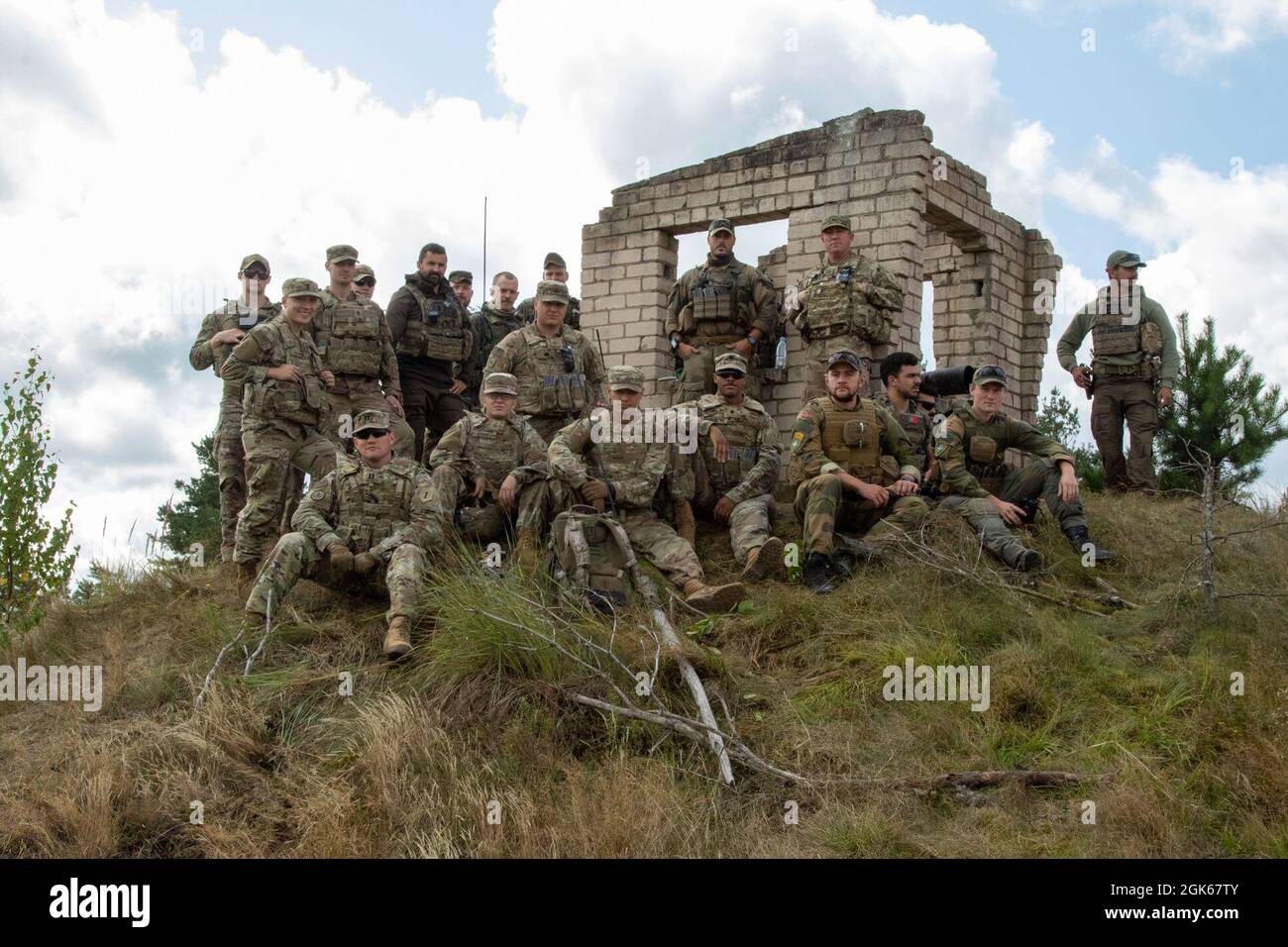 Soldiers with 3rd Battalion, 66th Armored Regiment and Airmen, with 4th ...