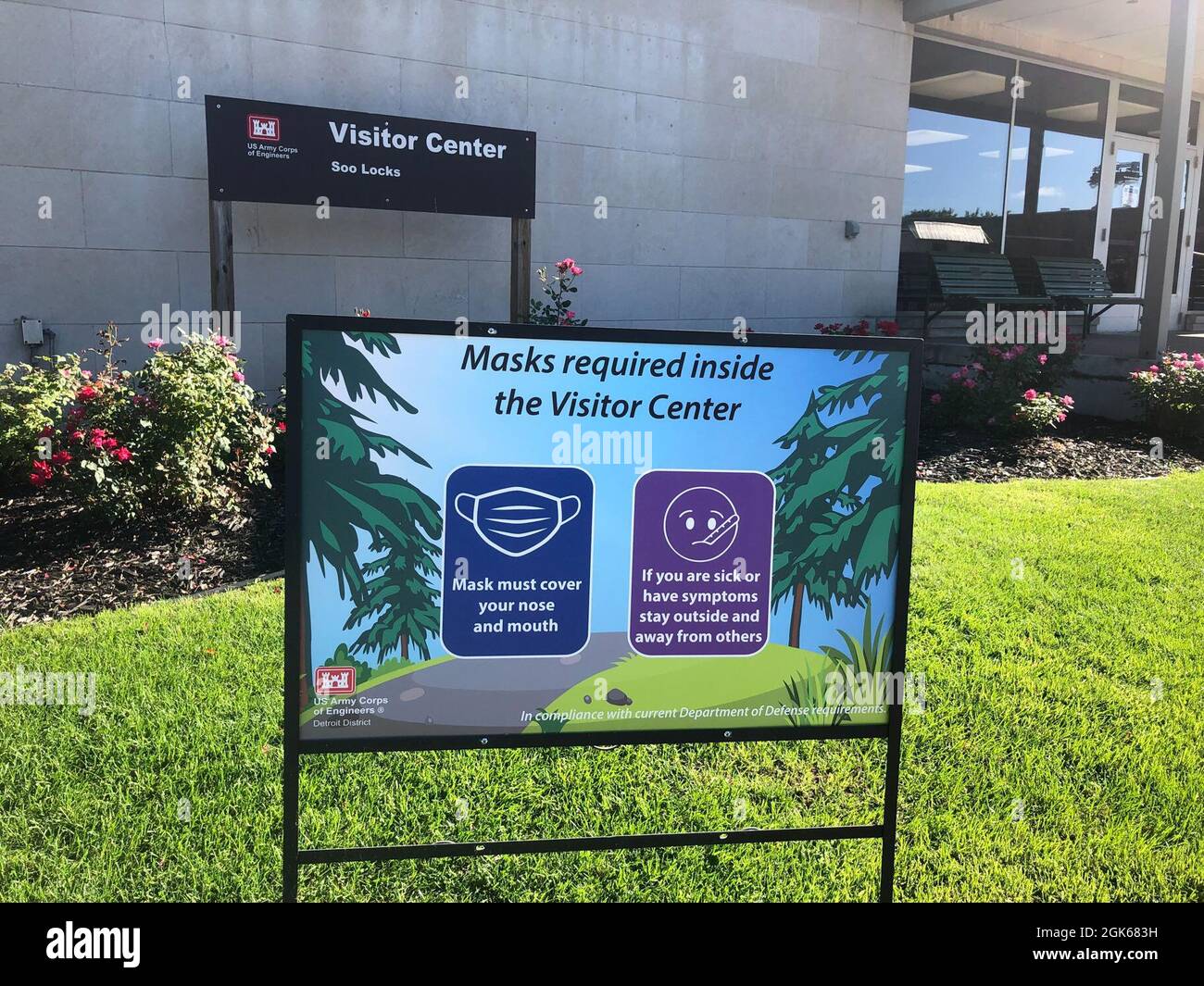 The U.S. Army Corps of Engineers is requiring masks to enter the Soo ...